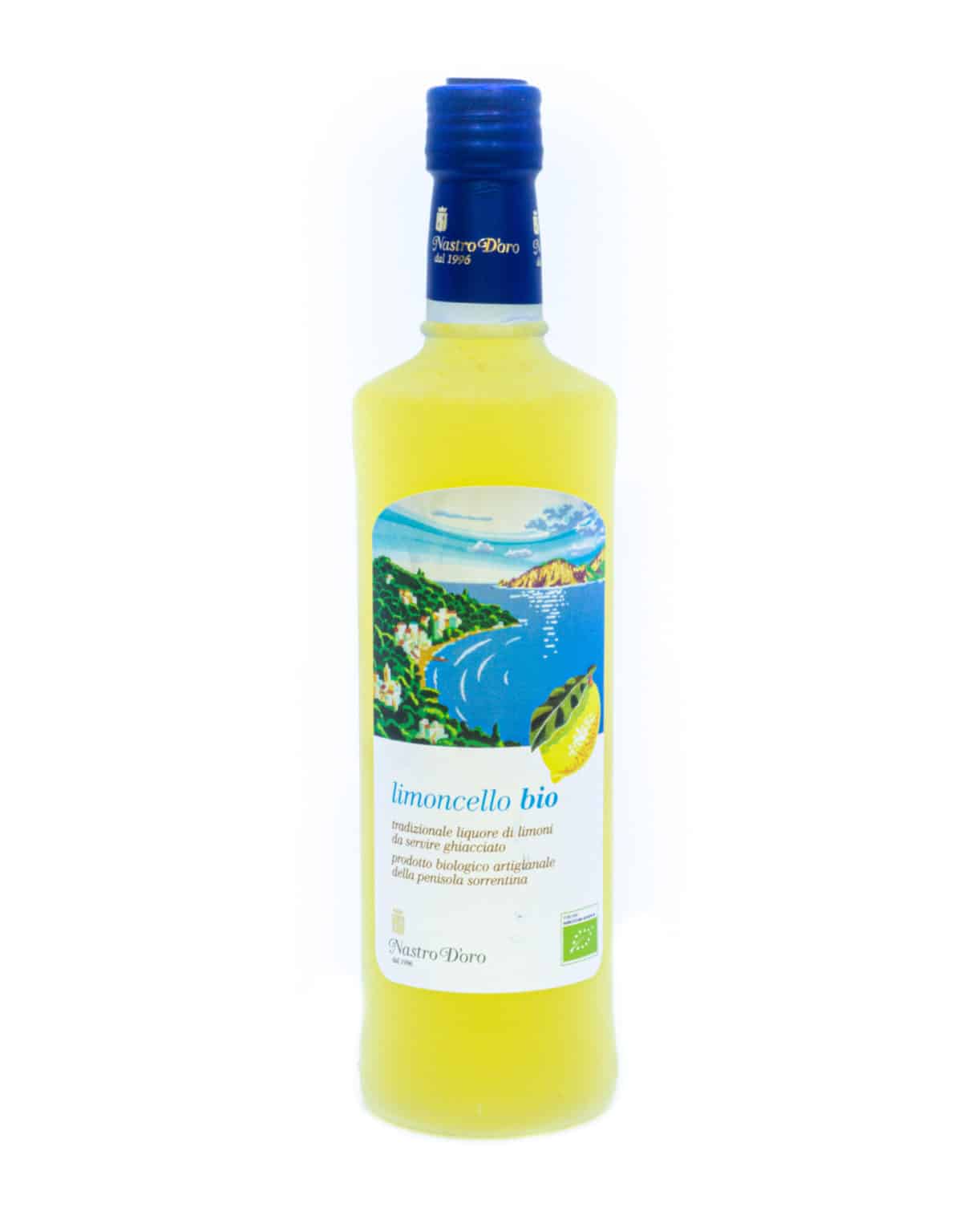 LIMONCELLO BIO - NASTRO D'ORO, es un licor típico de Italia